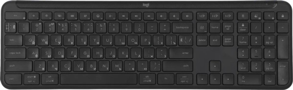 Клавиатура Logitech K950 черный USB беспроводная BT/Radio slim (920 ...
