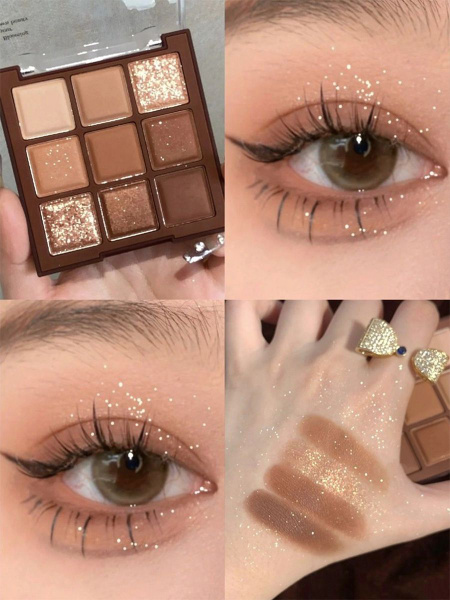 Палитра теней для век Everyday Smoky Shine, Matte, and Glitter из 9 ...