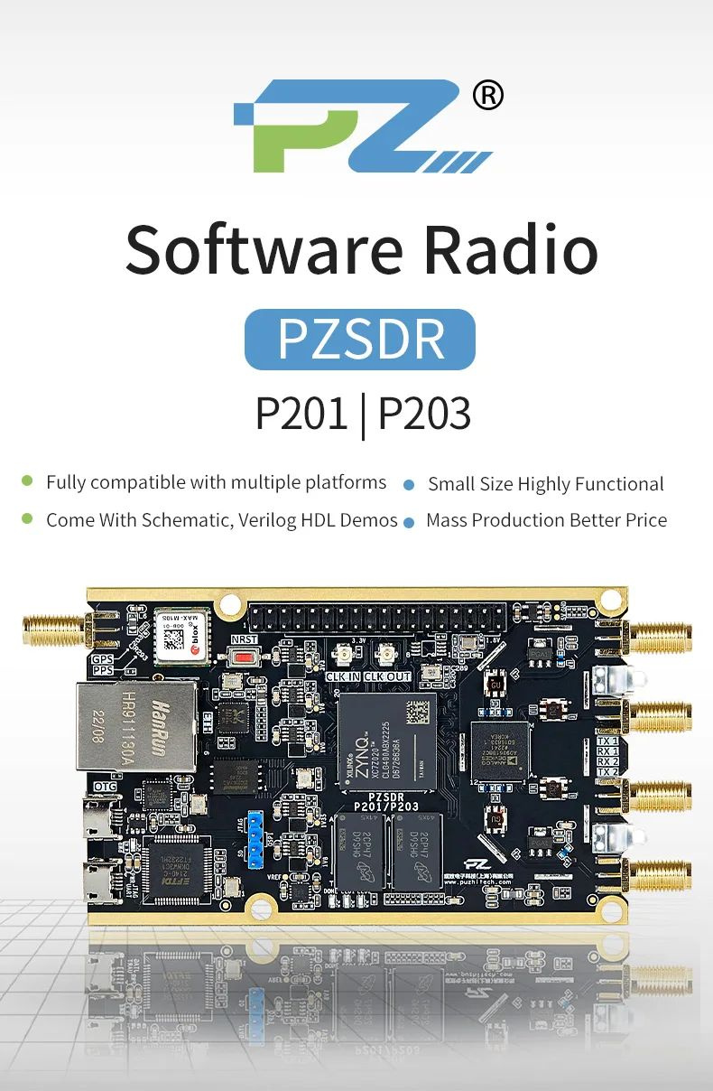 Puzhi P201 P203 PZSDR ZYNQ7020 AD9361 Плутон Openwifi AD9363 Hackrf One ...