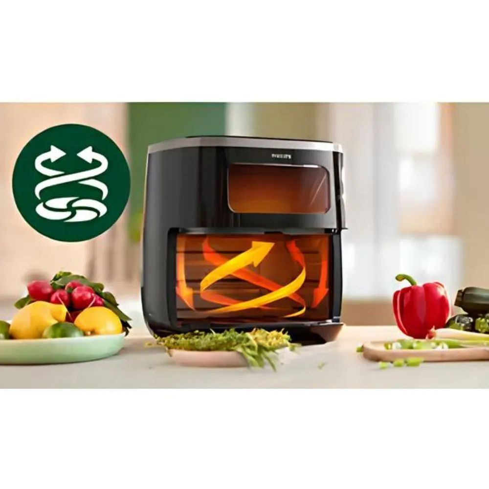 Philips Аэрогриль HD9257, черный купить на OZON по низкой цене (1780906867)