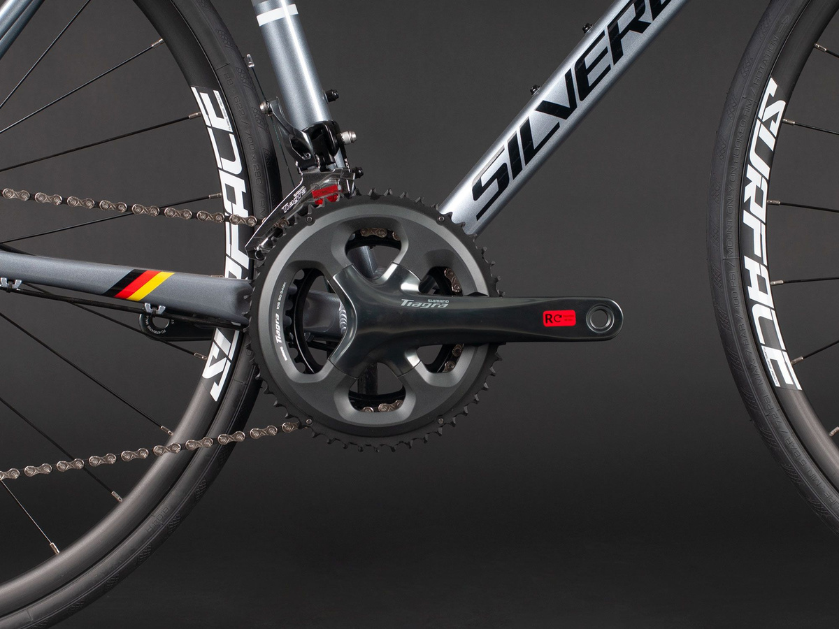 Велосипед SILVERBACK STRELA COMP (2024) Satin Matt Grey-Gloss White And ...