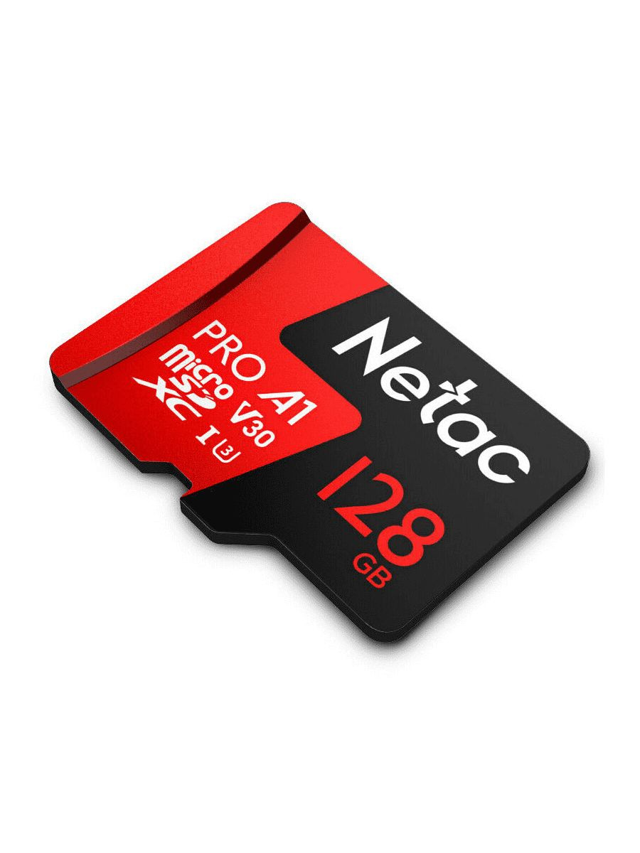 Карта памяти 128Gb - Netac P500 Extreme Pro MicroSDXC Class 10 A1 V30 ...
