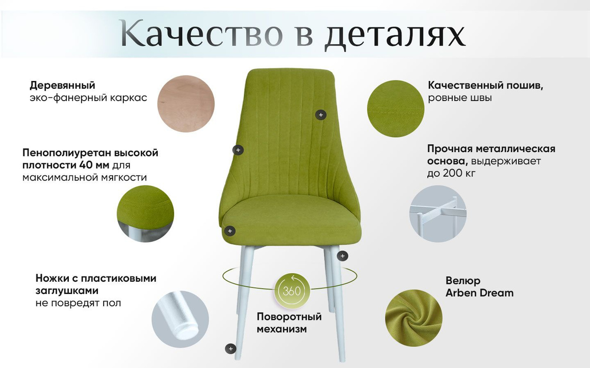 Стулья кухонные поворотные комплект 2 шт., цвет фиолетовый купить на ...