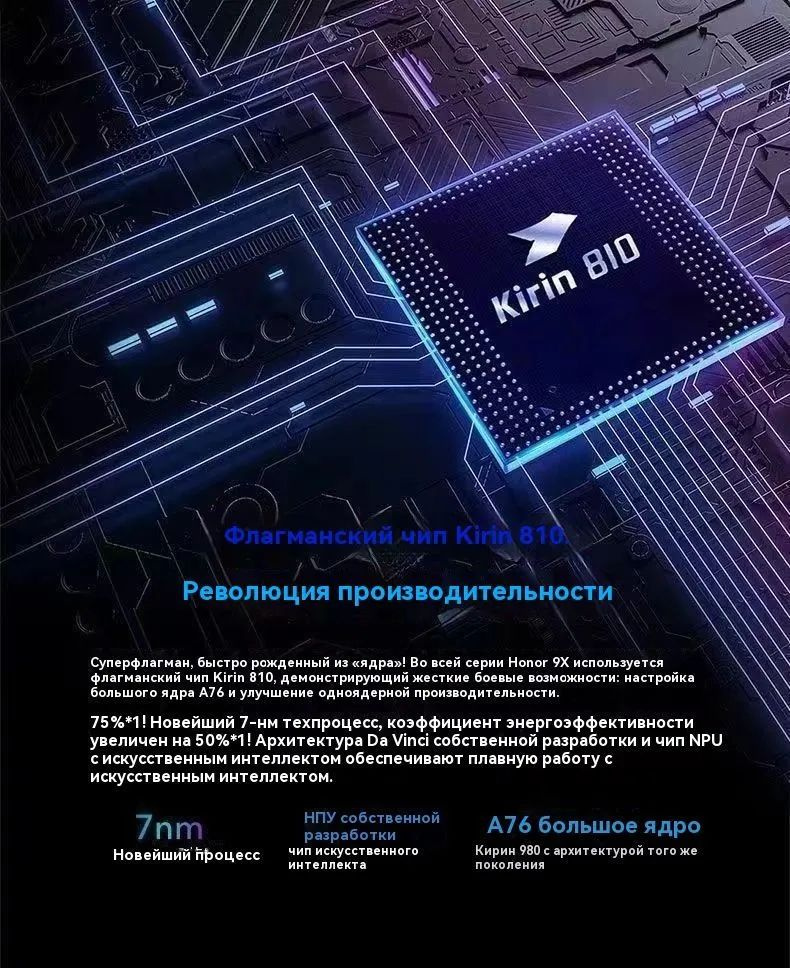 Смартфон Honor 9X pro оригинальный совершенно новый 256 ГБ 8 ГБ ...