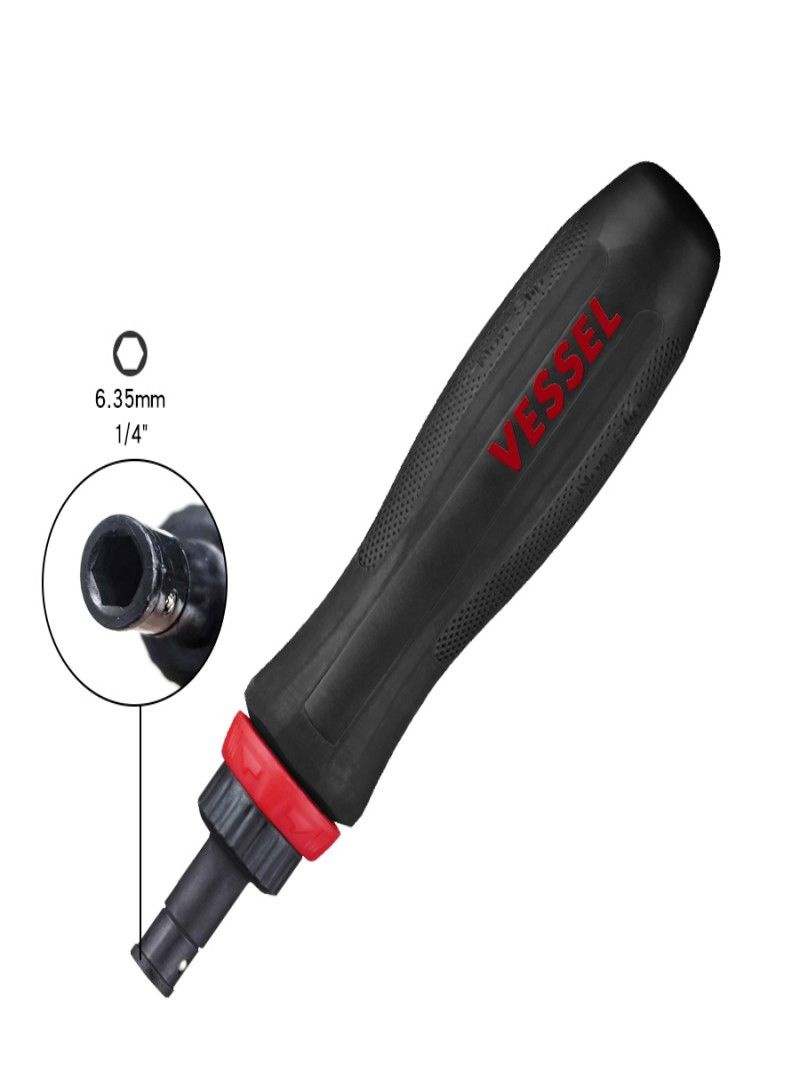 VESSEL, JIS, 1/4 трещоточная отвертка, быстрозажимная торцевая отвертка ...