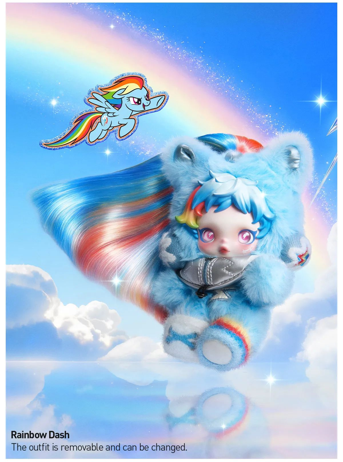 Коллекционная POP MART SKULLPANDA My Little Pony Series Plush Doll ...