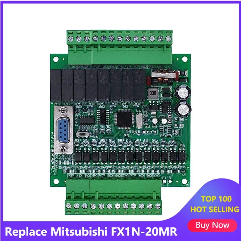 Программируемый логический контроллер PLC FX1N-20MR, совместимый с ...