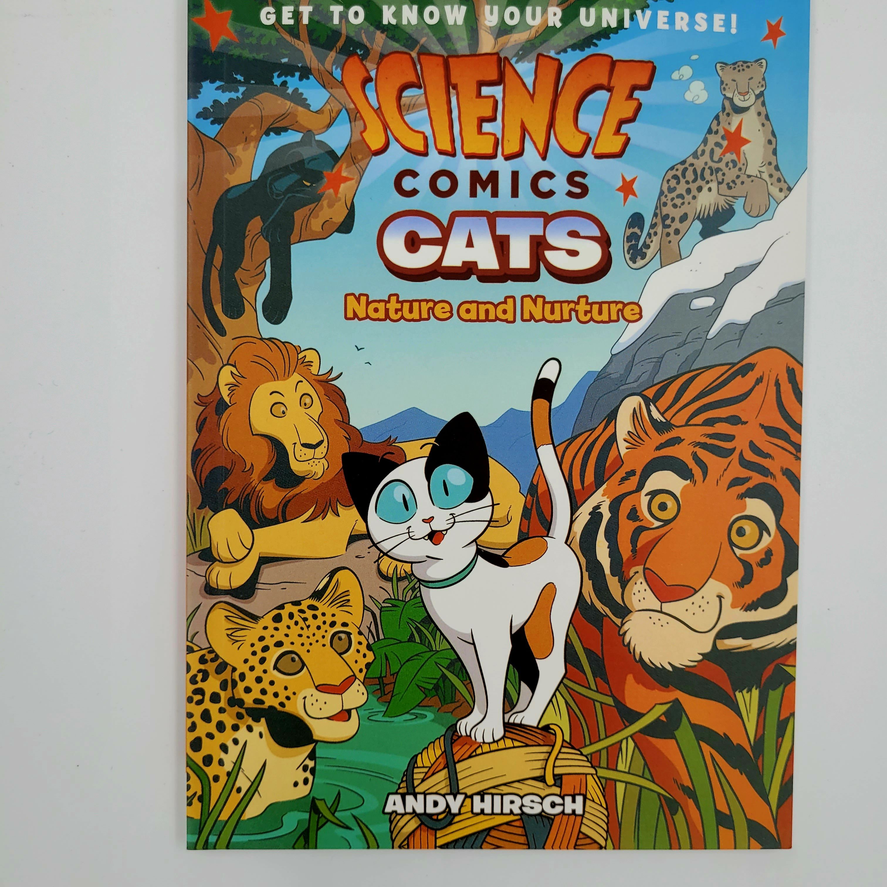 Научный комикс на английском языке. Science Comics. Cats. Nature and ...