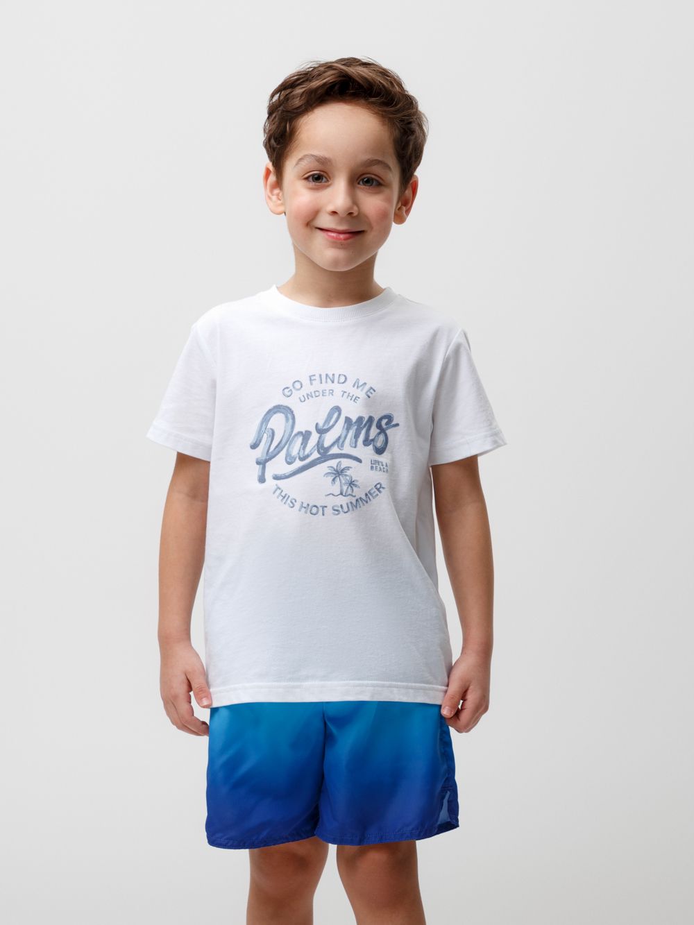 Плавки Мальчики CROCKID шорты Полиэстер голубой, размер 104, 110 ...