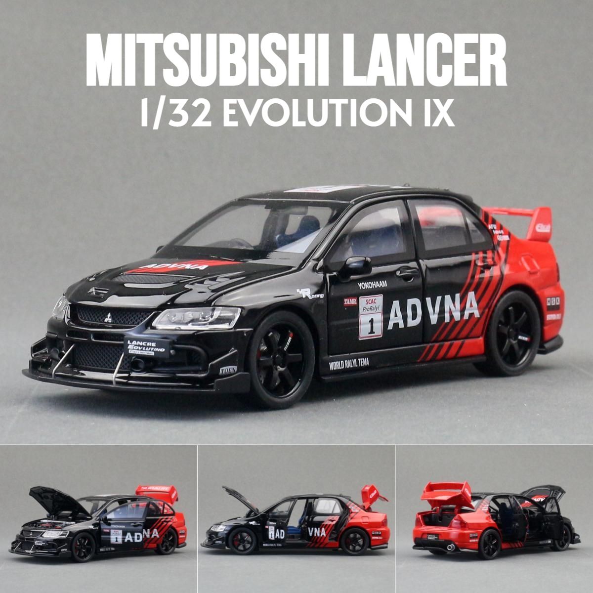 Игрушечная машинка 1:32 Mitsubishi Lancer Evolution Девятое поколение ...