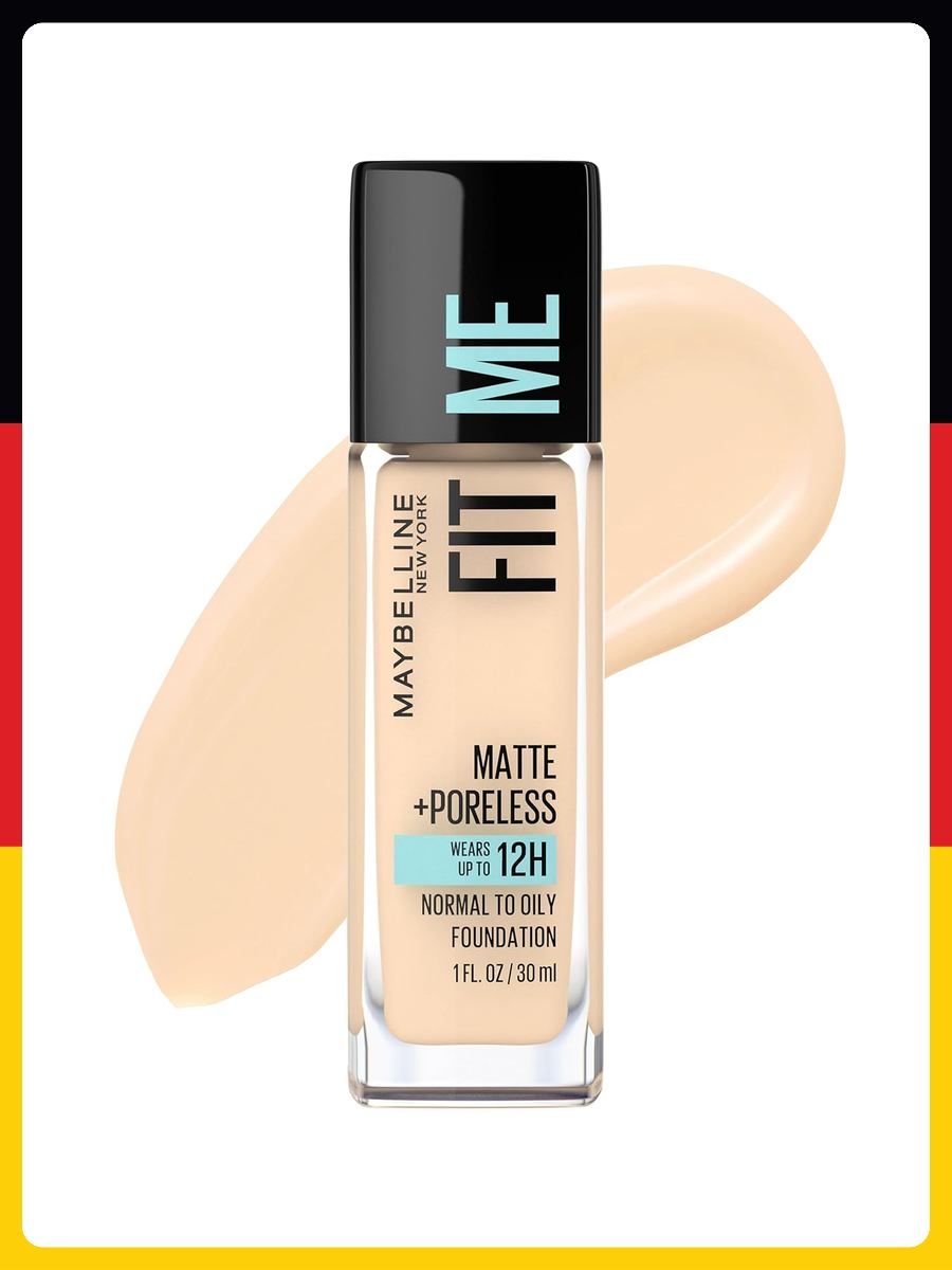 Тональная основа Maybelline New York Fit Me Matte + Poreless Foundation ...