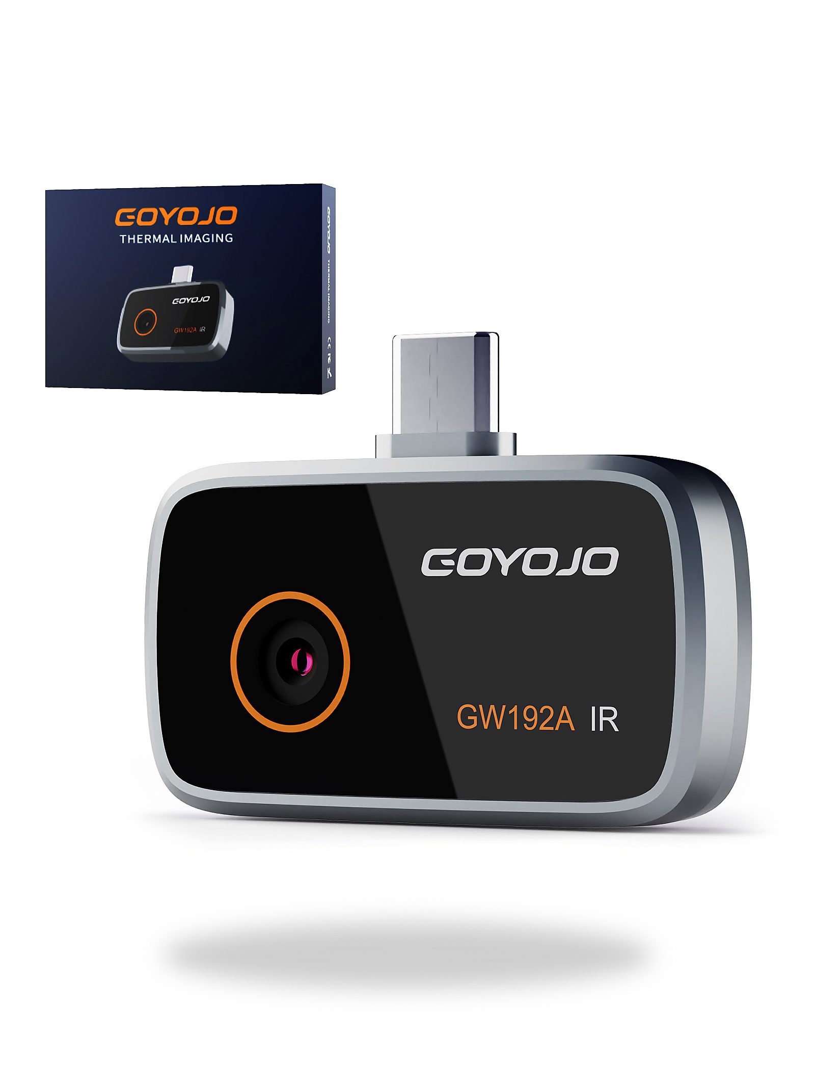 Тепловизор GW192A 192x192 для Android, USB-C, диапазон -20 C до 400 C ...