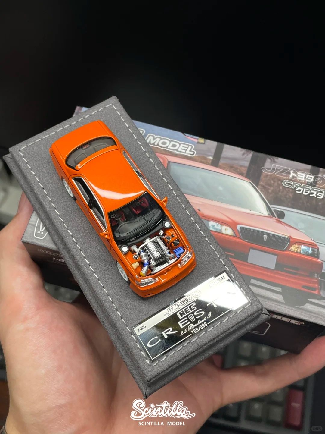 Машинка Mortal Model 1/64 #Toyota Cresta HEC-Xpo 2025 Orange Alloy Car ...