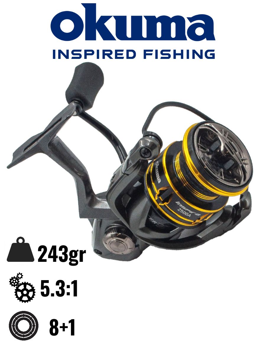 Катушка Okuma Inspira, 2500 купить c доставкой на OZON по низкой цене ...