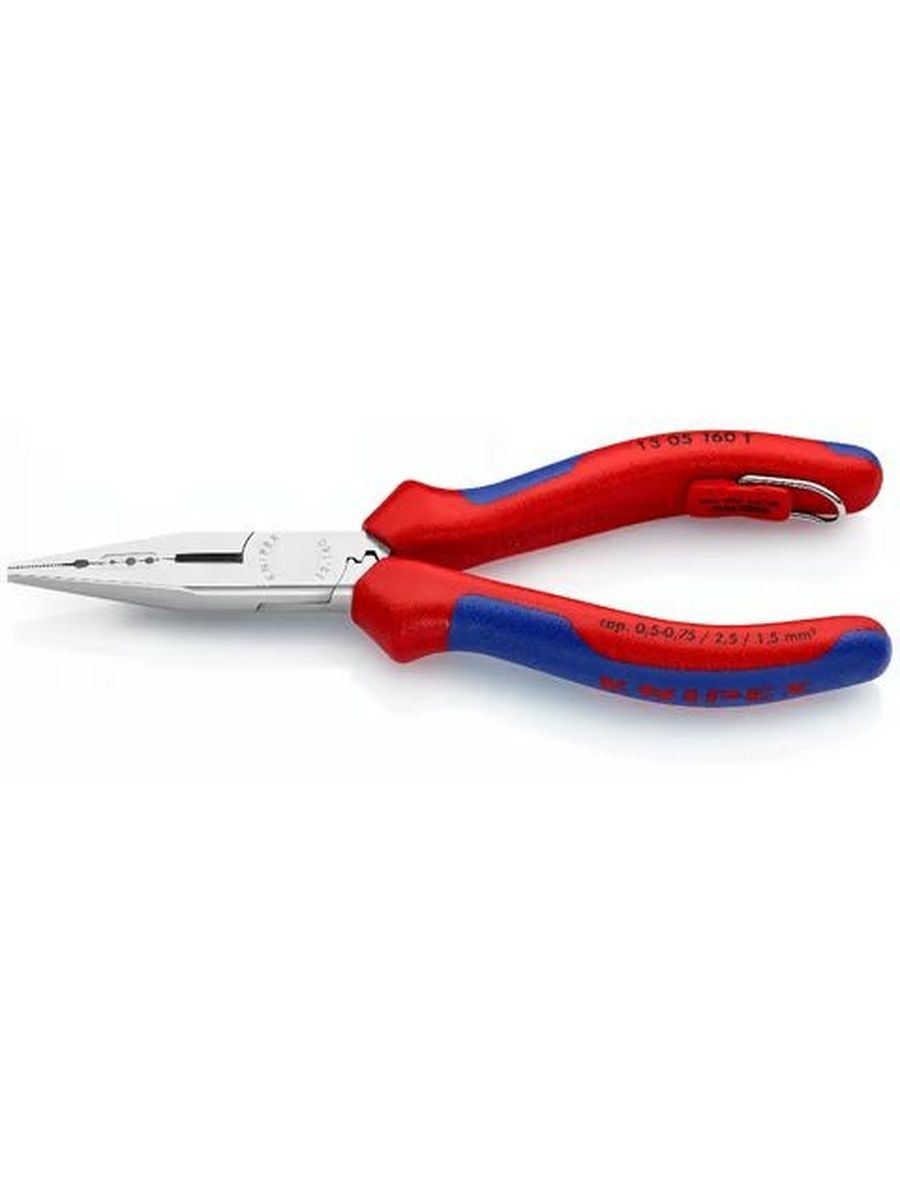 KNIPEX Клещи монтажные 13 05 160 T, 5 в 1, 160 мм, для электромонтажа ...