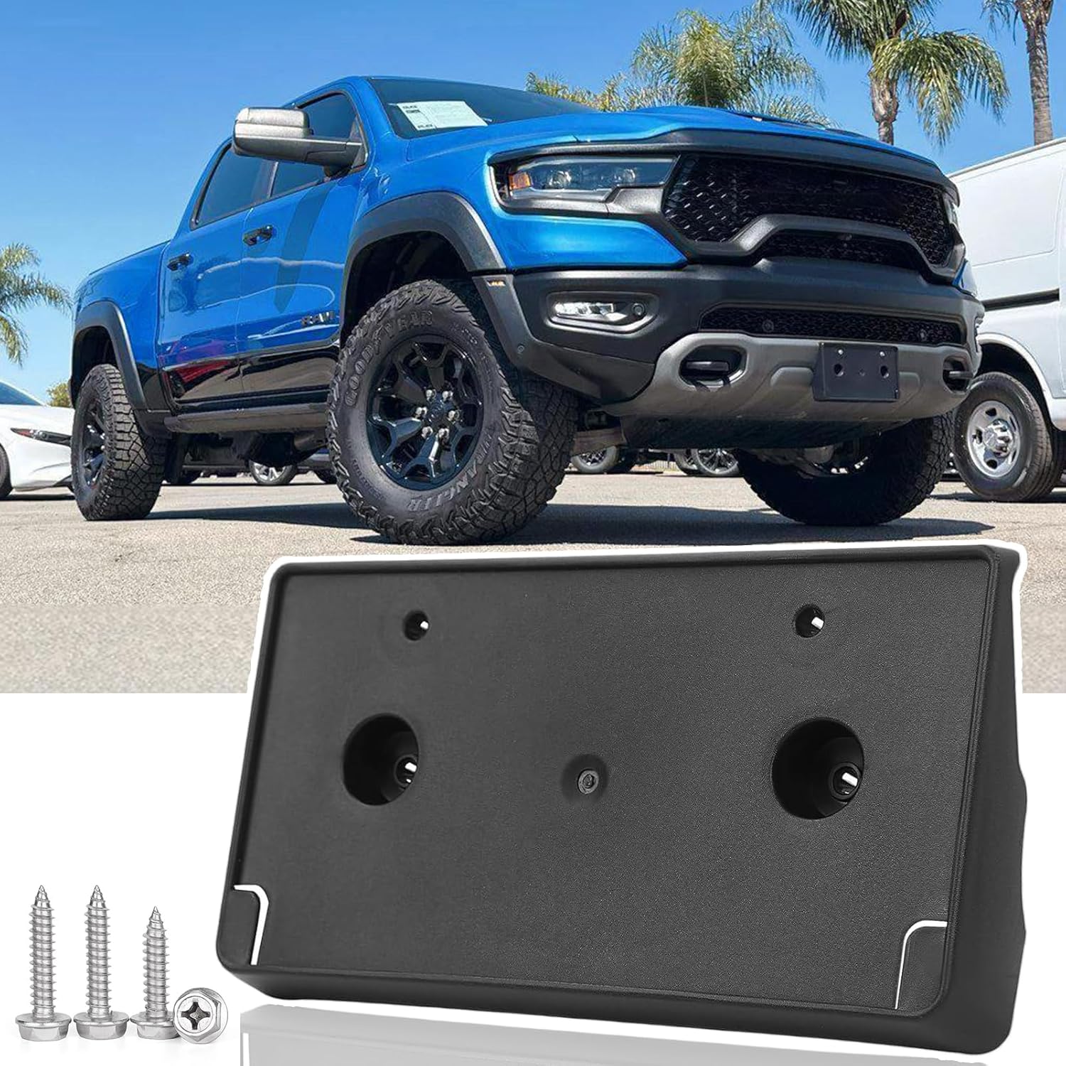 Передняя рамка для номерного знака Dodge Ram 1500 DT Rebel & TRX ТОЛЬКО ...