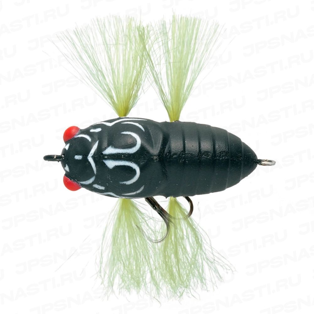 Воблер Топвотер (Topwater) TIEMCO TT Soft Shell Tiny Cicada, 2 г-0.1 м ...