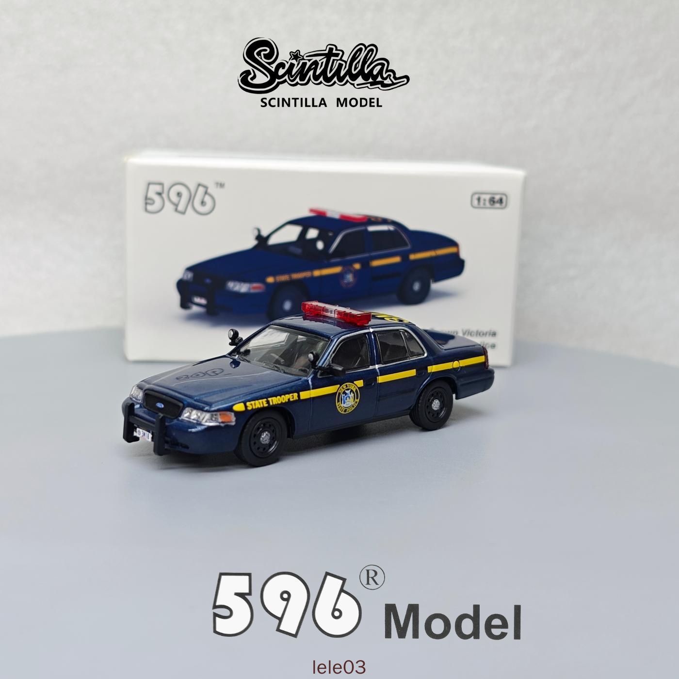 Машинка 596 Model 1/64 #Ford Crown Victoria New York State Police Литой ...