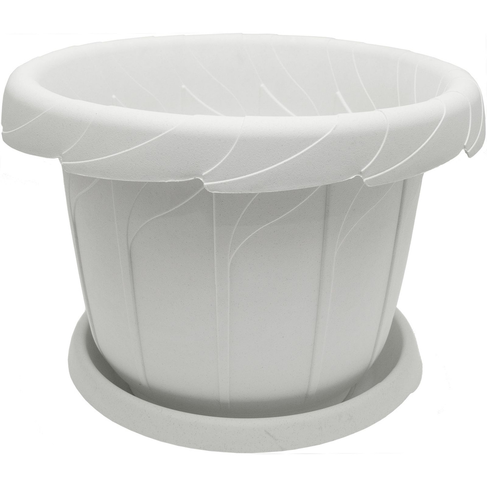 Горшок для цветов с поддоном 12 л Polyagro - купить с доставкой по выгодным ценам в интернет ...