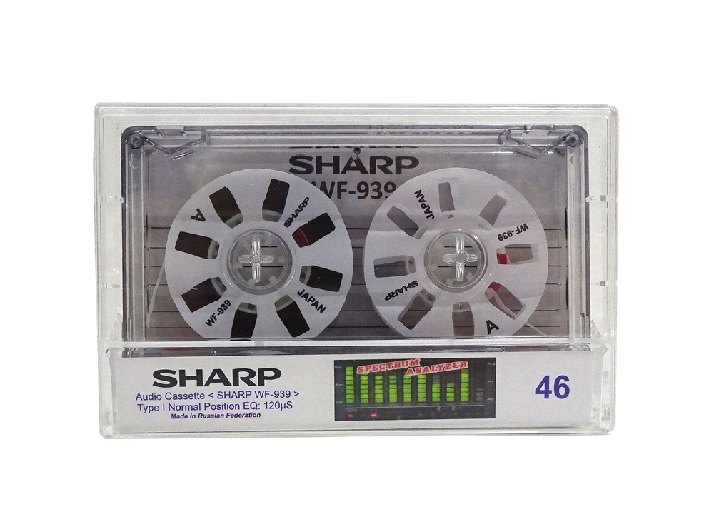 Аудиокассета "SHARP WF-939" с боббинками белого цвета - купить с ...
