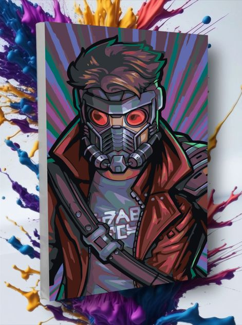 Картина по номерам Звёздный Лорд Марвел Комиксы 40*50 - купить с ...