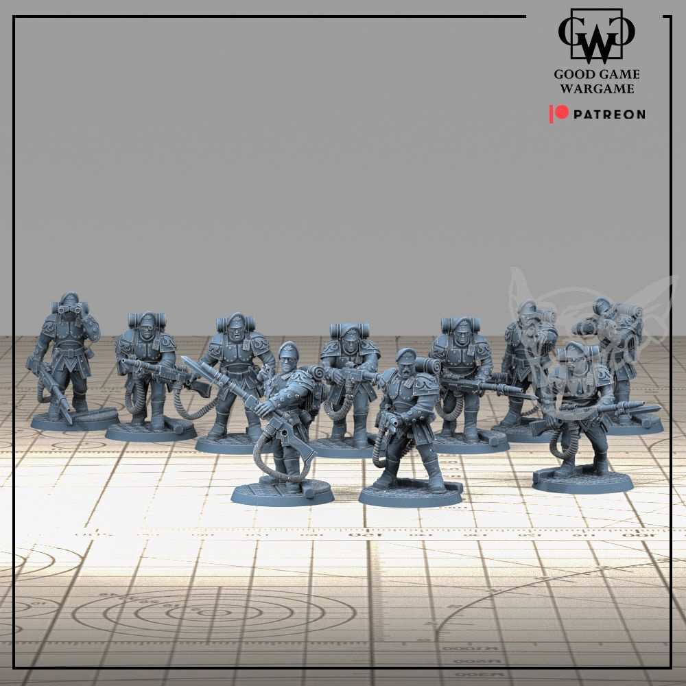 Warhammer Miniature Bits Warhammer 40K Astra Militarum Tempestus Scion ...
