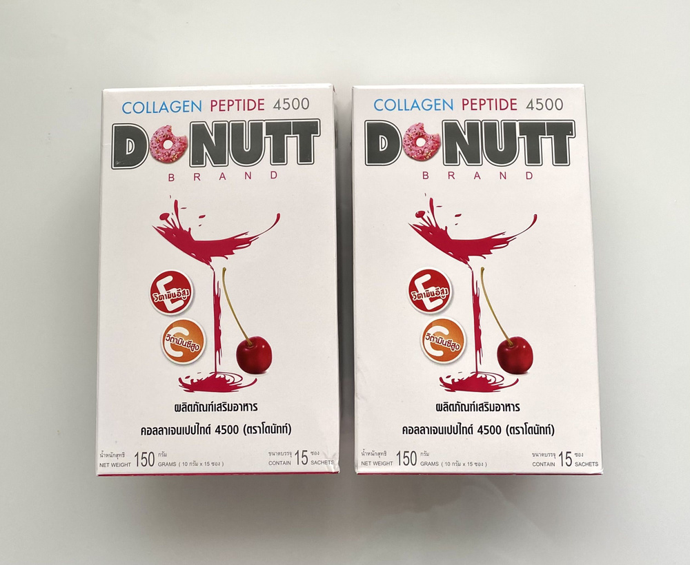 Тайский коллаген 2 уп со вкусом вишни Donutt Collagen Peptide 4500 mg ...