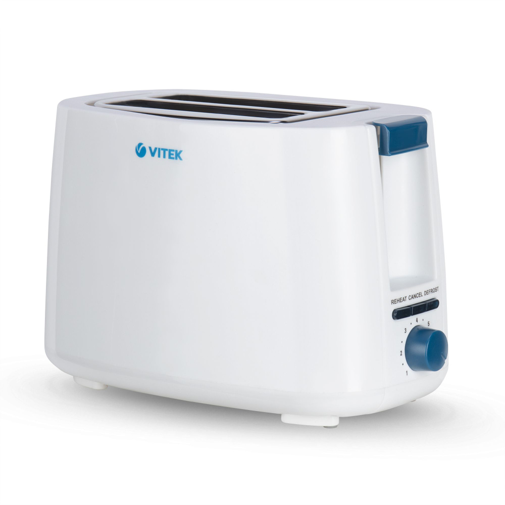 Тостер VITEK 1577, белый купить по выгодной цене в интернет-магазине OZON (1471777769)