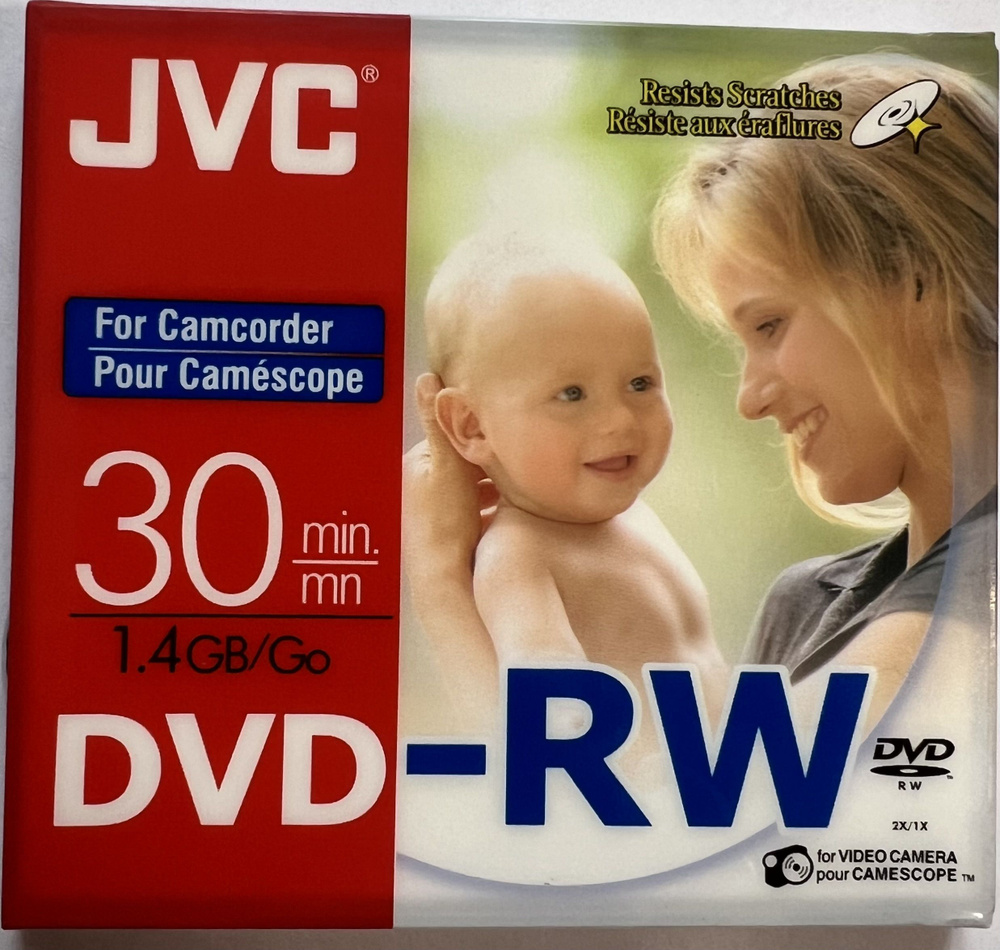 JVC Диск для записи DVD-RW, 1 шт - купить с доставкой по выгодным ценам ...