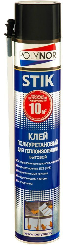 POLYNOR Stik полиуретановый клей для теплоизоляции многокомпонентный (1л) купить на OZON по ...