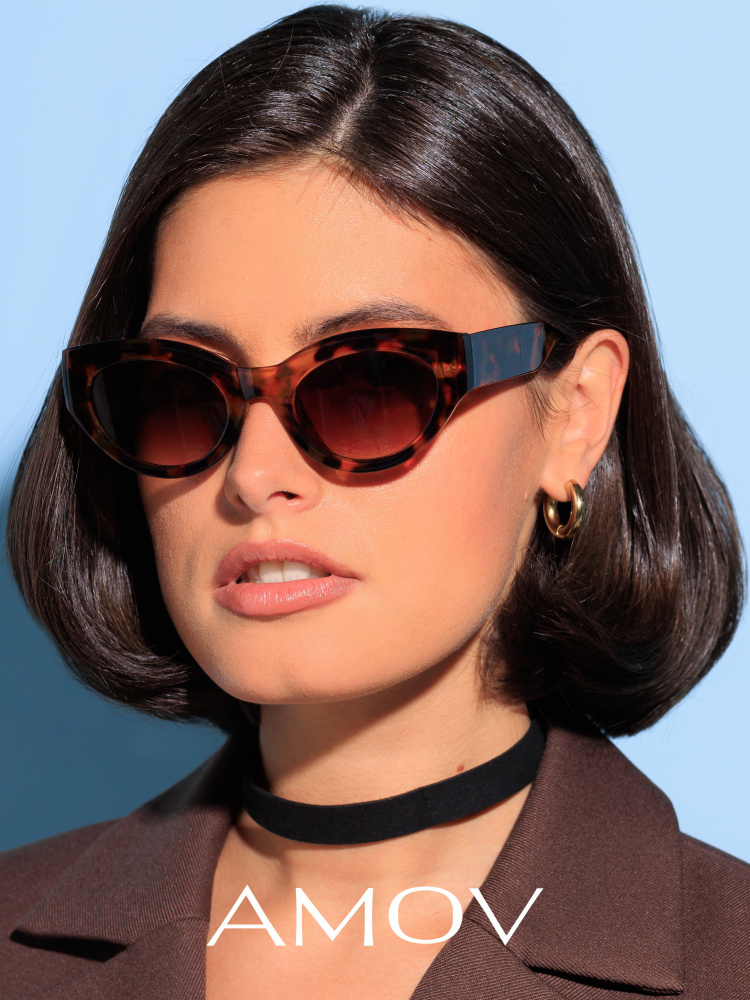 AMOV Очки солнцезащитные женские 2025 купить на OZON по низкой цене ...