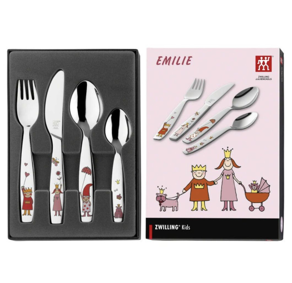 Zwilling Детские столовые приборы Emilie из 4 предметов. - купить с ...