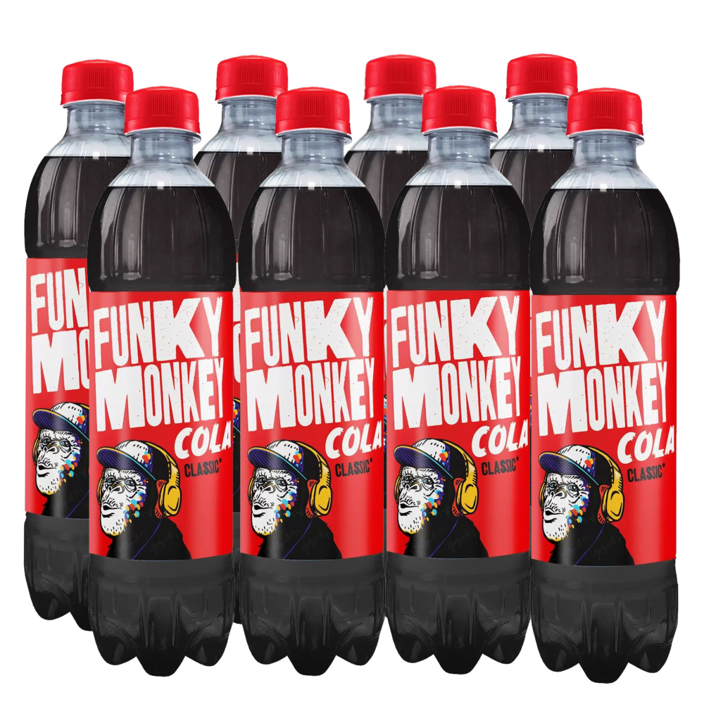 Напиток безалкогольный " Funky Monkey Cola classic сильногазированный 1 ...