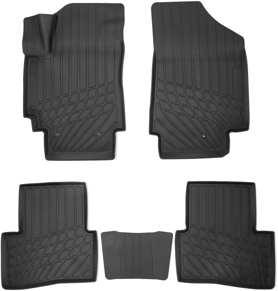 Коврики в салон автомобиля Nissan Коврики резиновые Qashqai II J11 2013 ...
