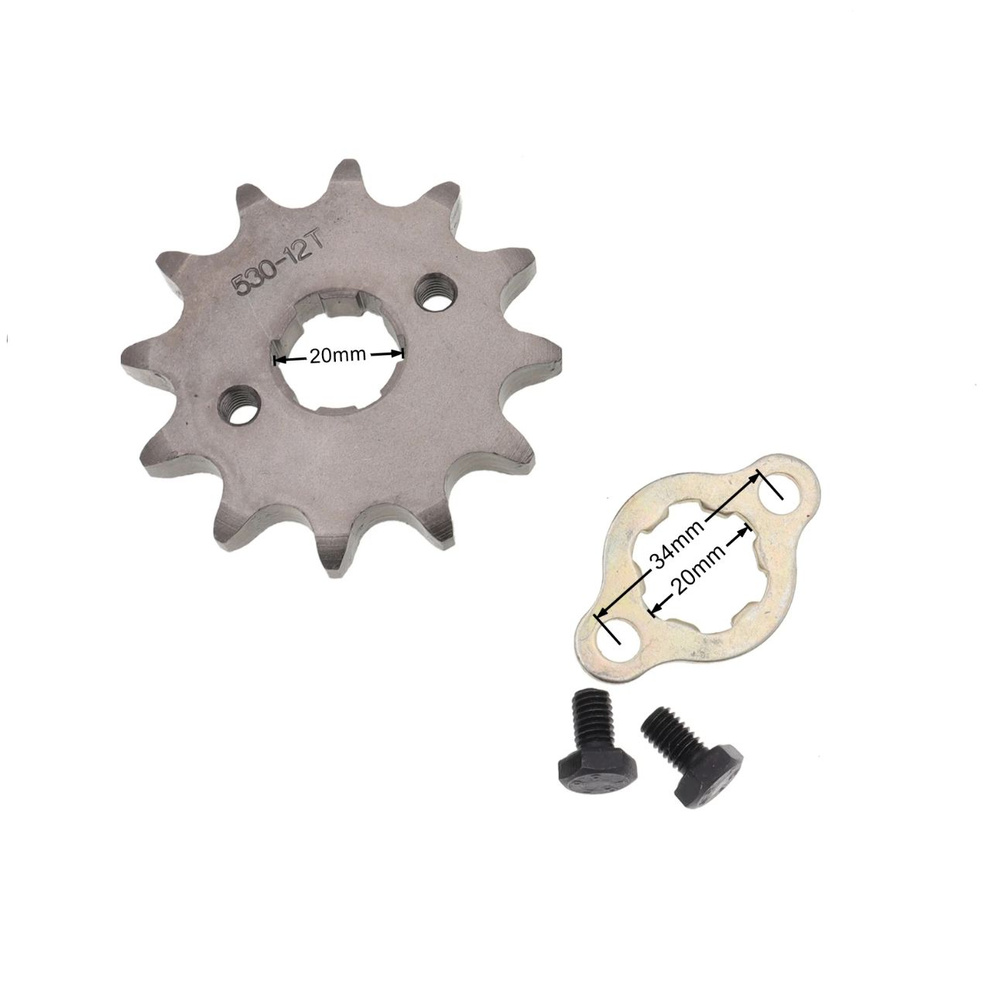 Звезда ведущая 530 - 12 + крепление / вал 20мм - купить по низким ценам ...