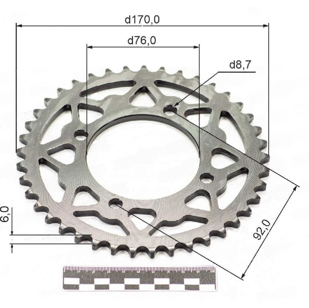 Венец, звезда ведомая KAYO 125 (420-41) - купить по низким ценам в интернет-магазине OZON ...