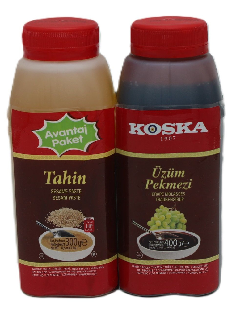 Koska Tahin кунжутная паста 300гр, Uzum Pekmeze пекмез виноградный ...