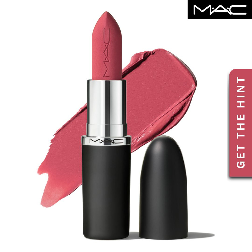 MAC Macximal Silky Matte Lipstick, Get The Hint, стойкость до 12 часов, ровный вид и полное ...
