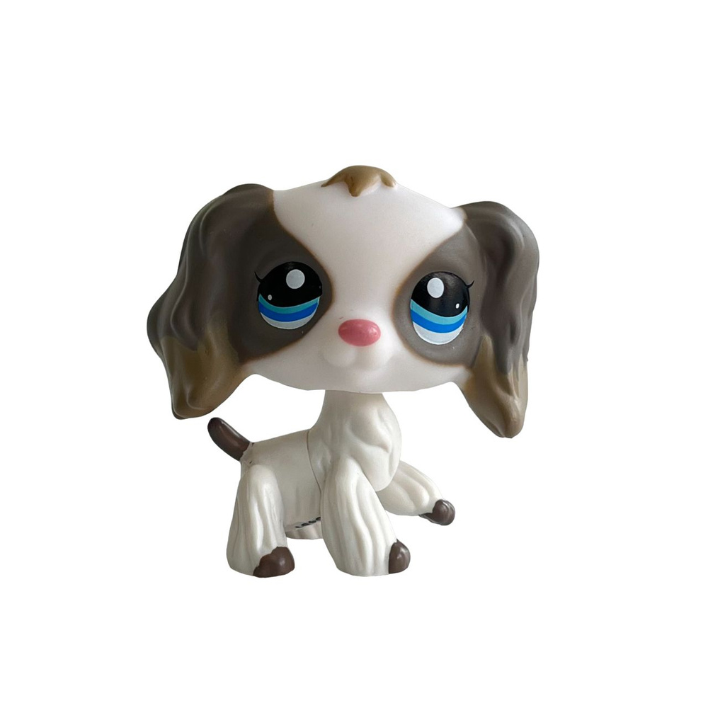 Littlest Pet Shop #2254 LPS игрушки ,У бело-серого щенка голубые глаза ...