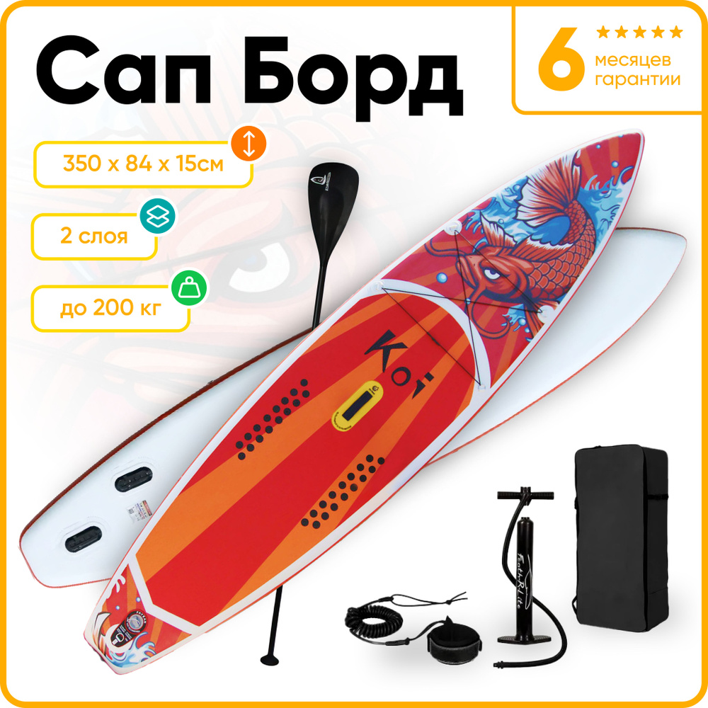 Сапборд надувной двухслойный кант / Supboard Fun Water Koi купить на ...
