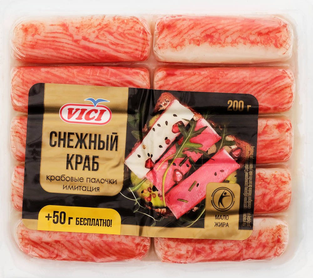 Крабовые палочки VICI Снежный краб (имитация), 250г - купить с ...