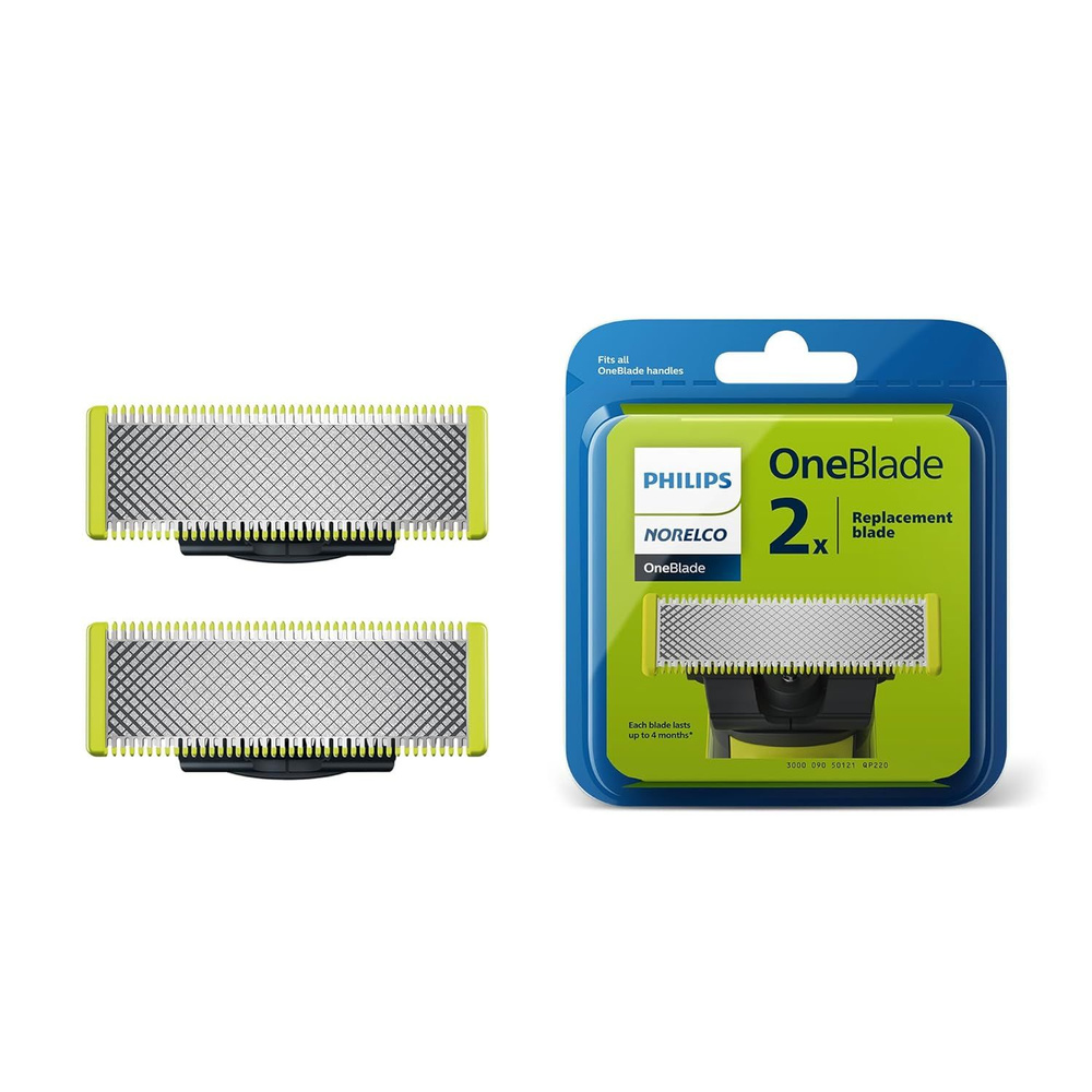 Сменные лезвия для Philips OneBlade, 2 шт. (QP220/50, QP220/80, QP210 ...