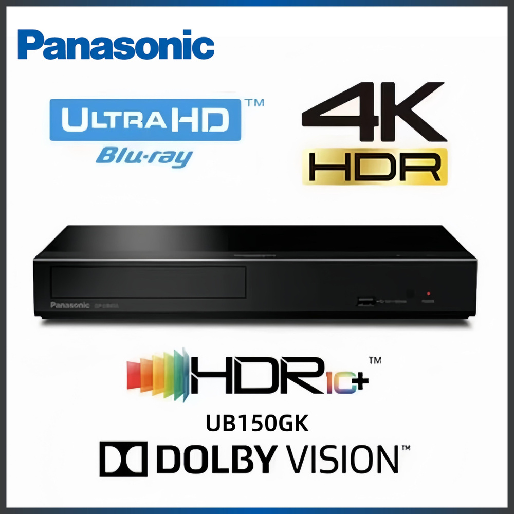 Panasonic UB150GK 4K Blu-ray DVD HD Player 3D Disk Drive USB Playback ...