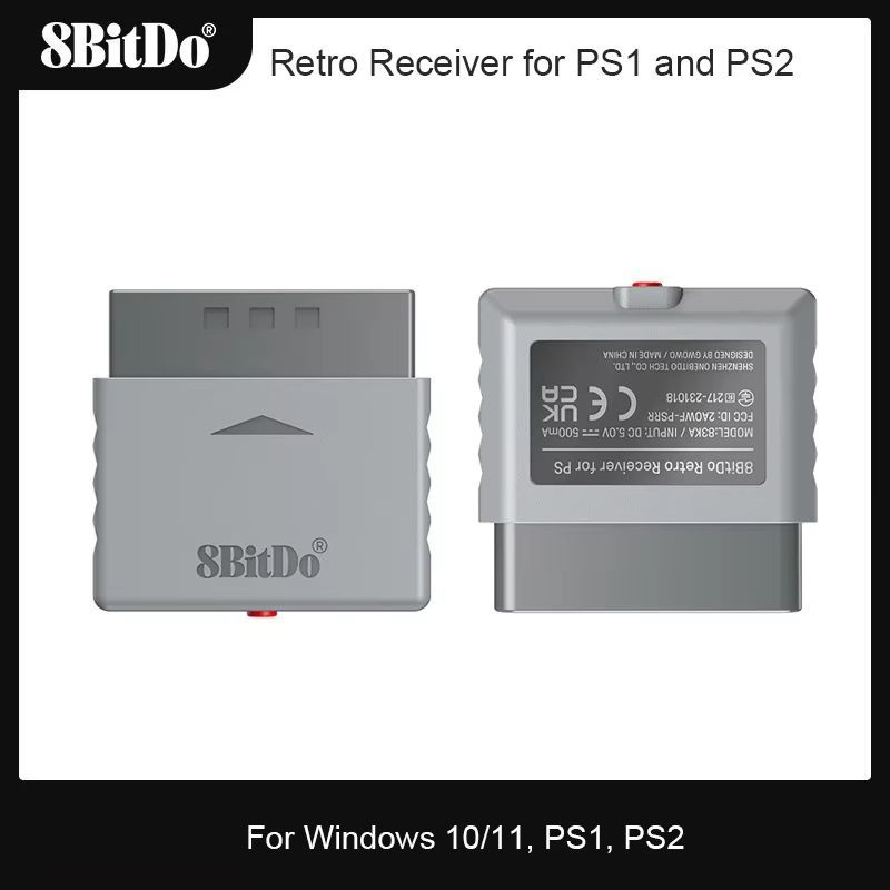 8Bitdo Retro Receiver Bluetooth адаптер для PS1 / 2, Windows 10 / 11 ...