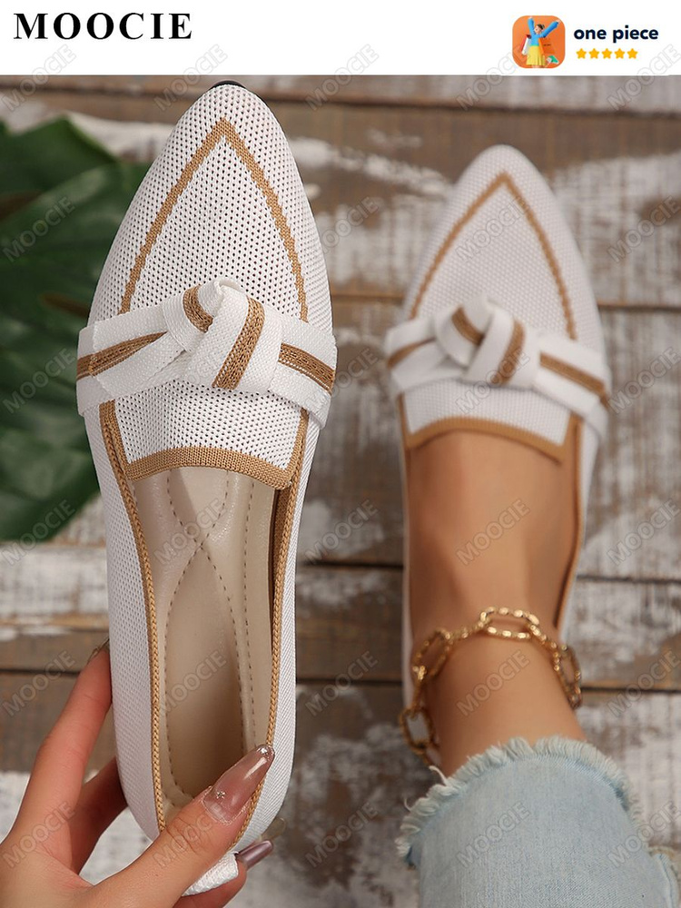 Слипоны Женский MOOCIE Искусственные материалы Бильярд, Бег, размер 39 Лето Без застёжки Без ...