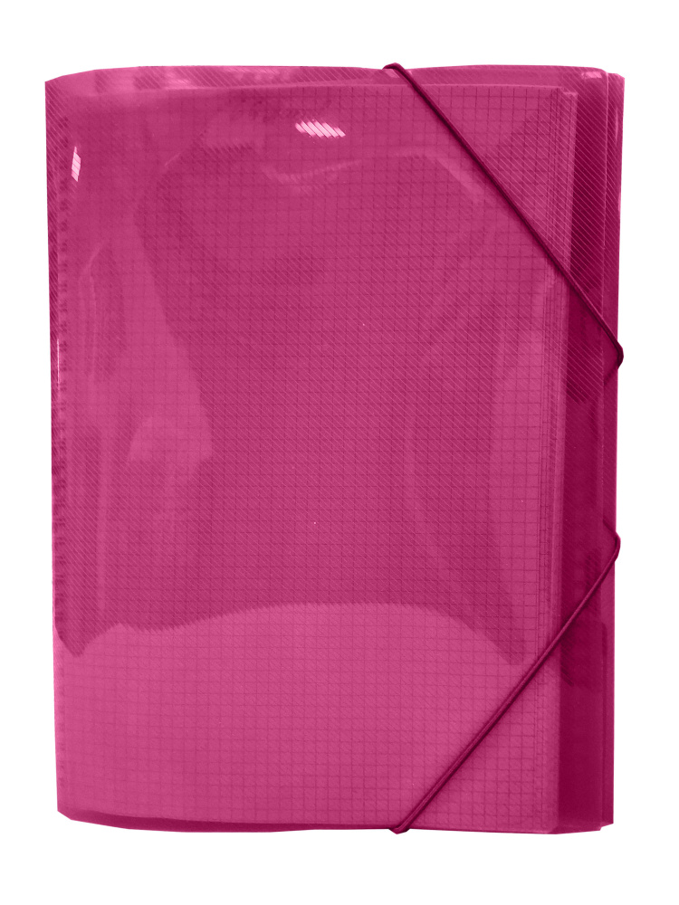 Тетрадь-папка Hatber 60 листов А4 клетка, пластиковая обложка на закрытом гребне с клапанами на ...