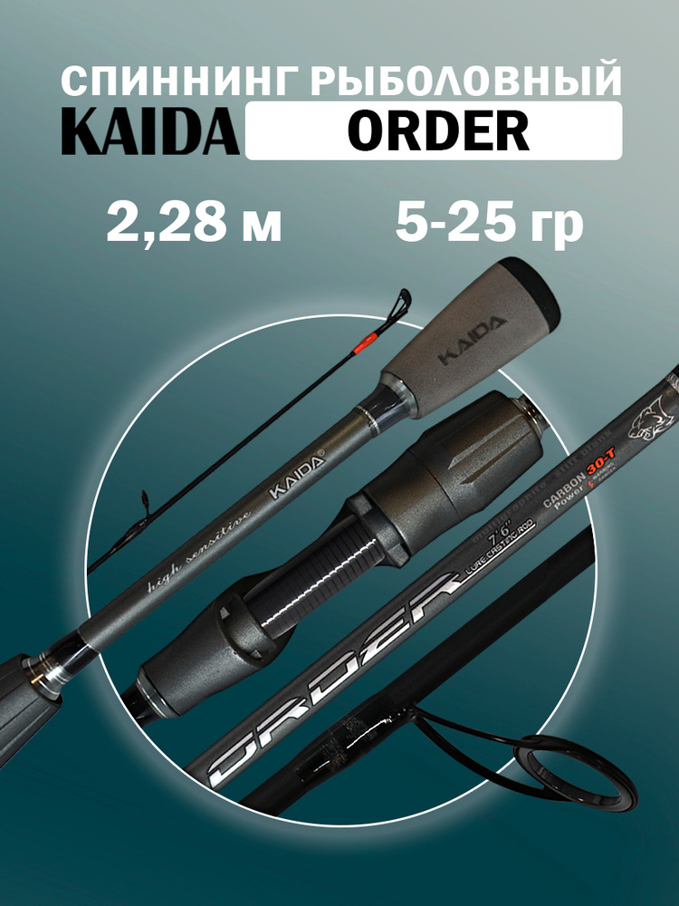 Спиннинг KAIDA ORDER секций 2, от 5 гр до 25 купить c доставкой на OZON ...