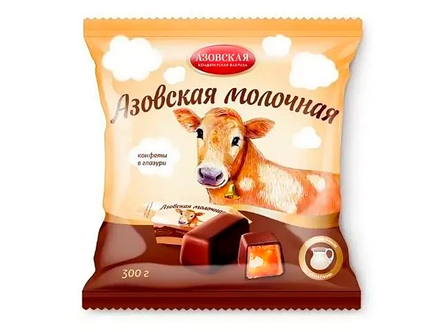 Азовская кондитерская фабрика Конфеты Коровка Азовская молочная в ...