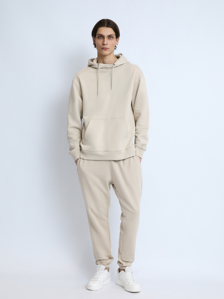 Брюки Мужской Zolla зауженные слоновая кость Хлопок, Полиэстер, размер 48 Демисезон, рост 182 ...