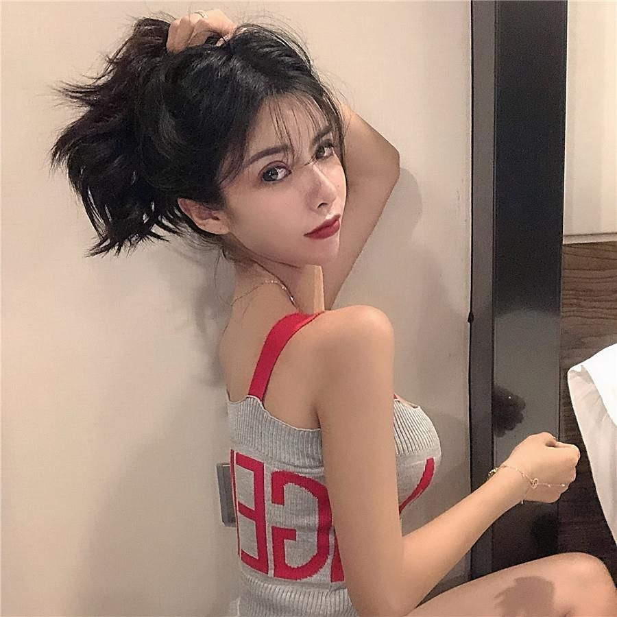 Топ Женский SYJWY серый, серый шелк, размер 42 Полиэстер Бретельки Повседневный Хлястик Китай ...